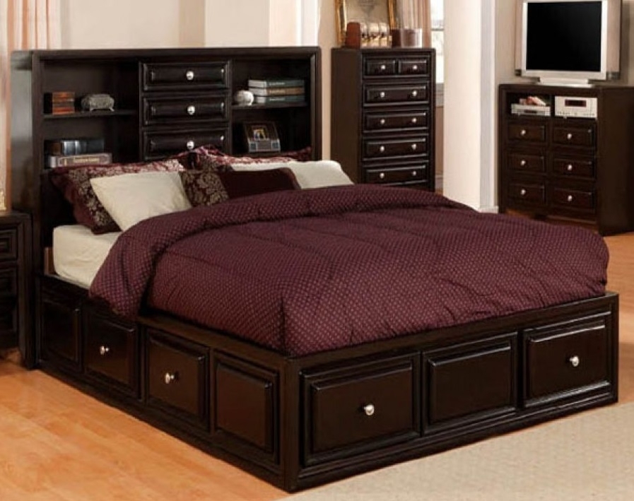 Queen Size Captain Bed With Storage Hanaposy