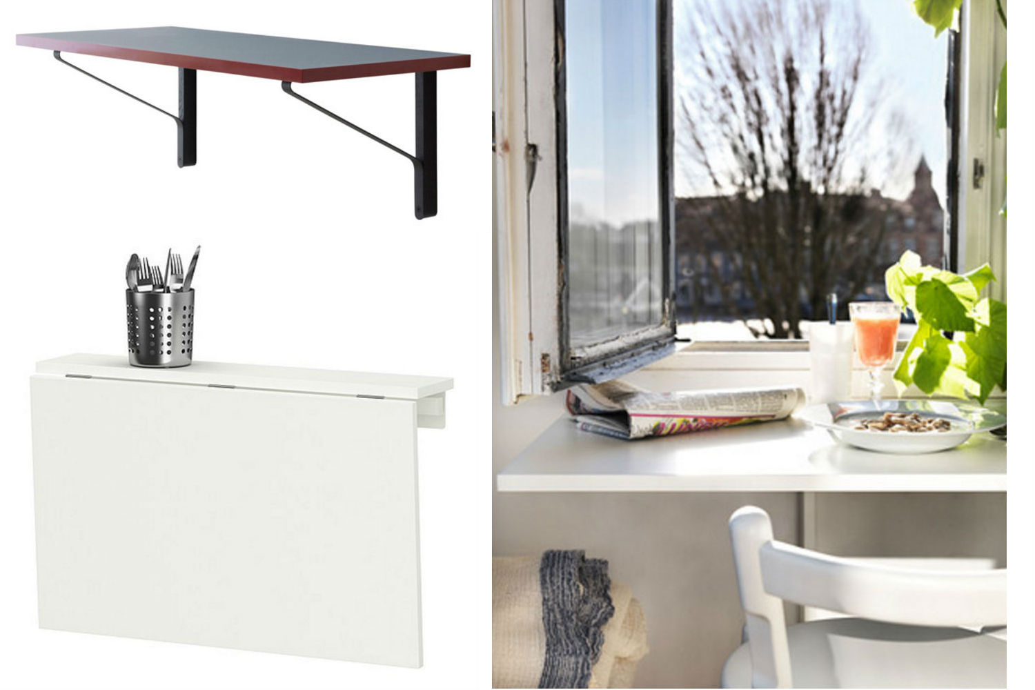 Wall Mounted Drop Leaf Table - VisualHunt