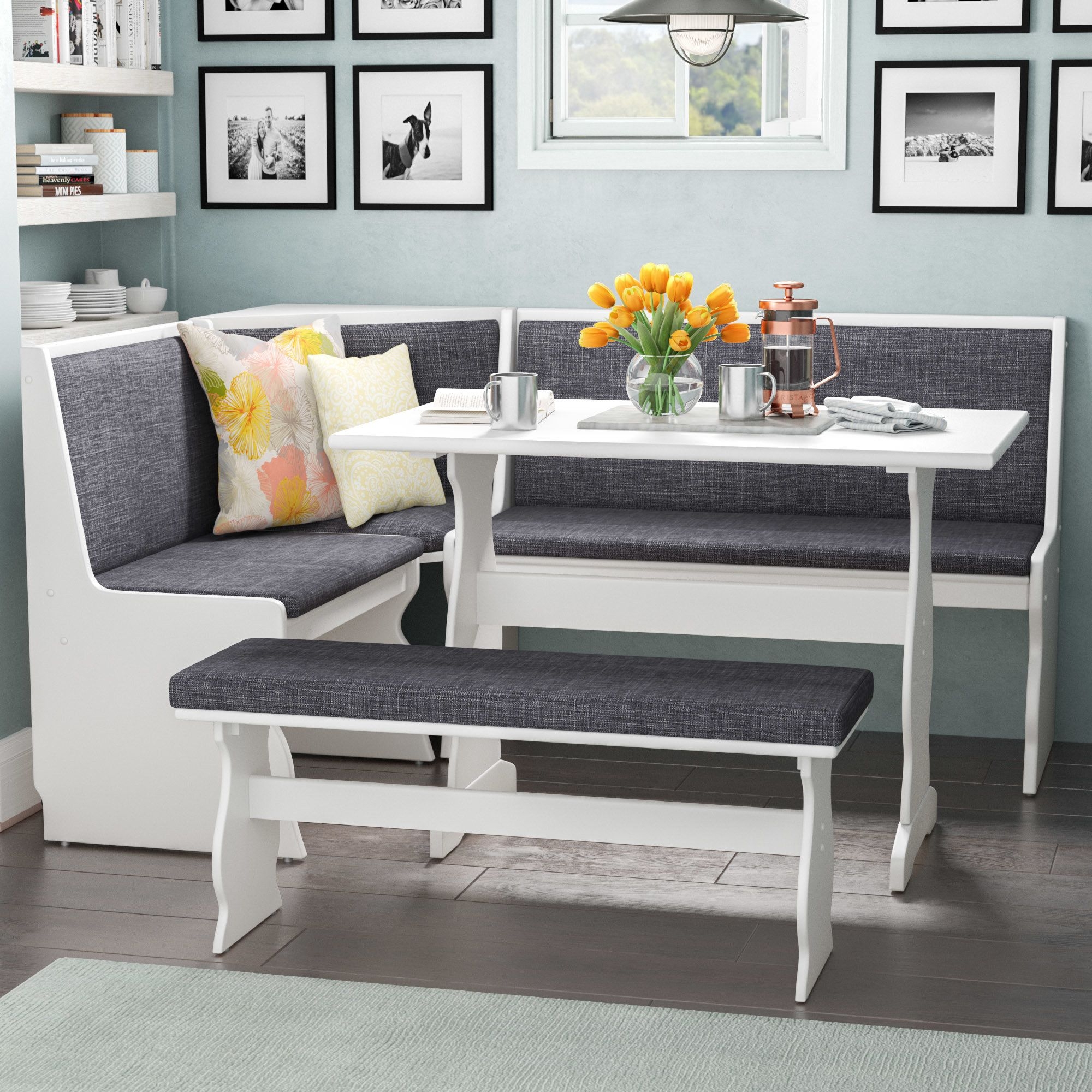 Surprising Collections Of Corner Booth Kitchen Table Set Ideas Veralexa